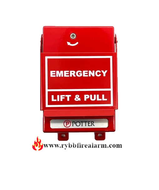 Fire Safety Potter RMS-2T Conventional Fire Alarm Pull Station - Single ...